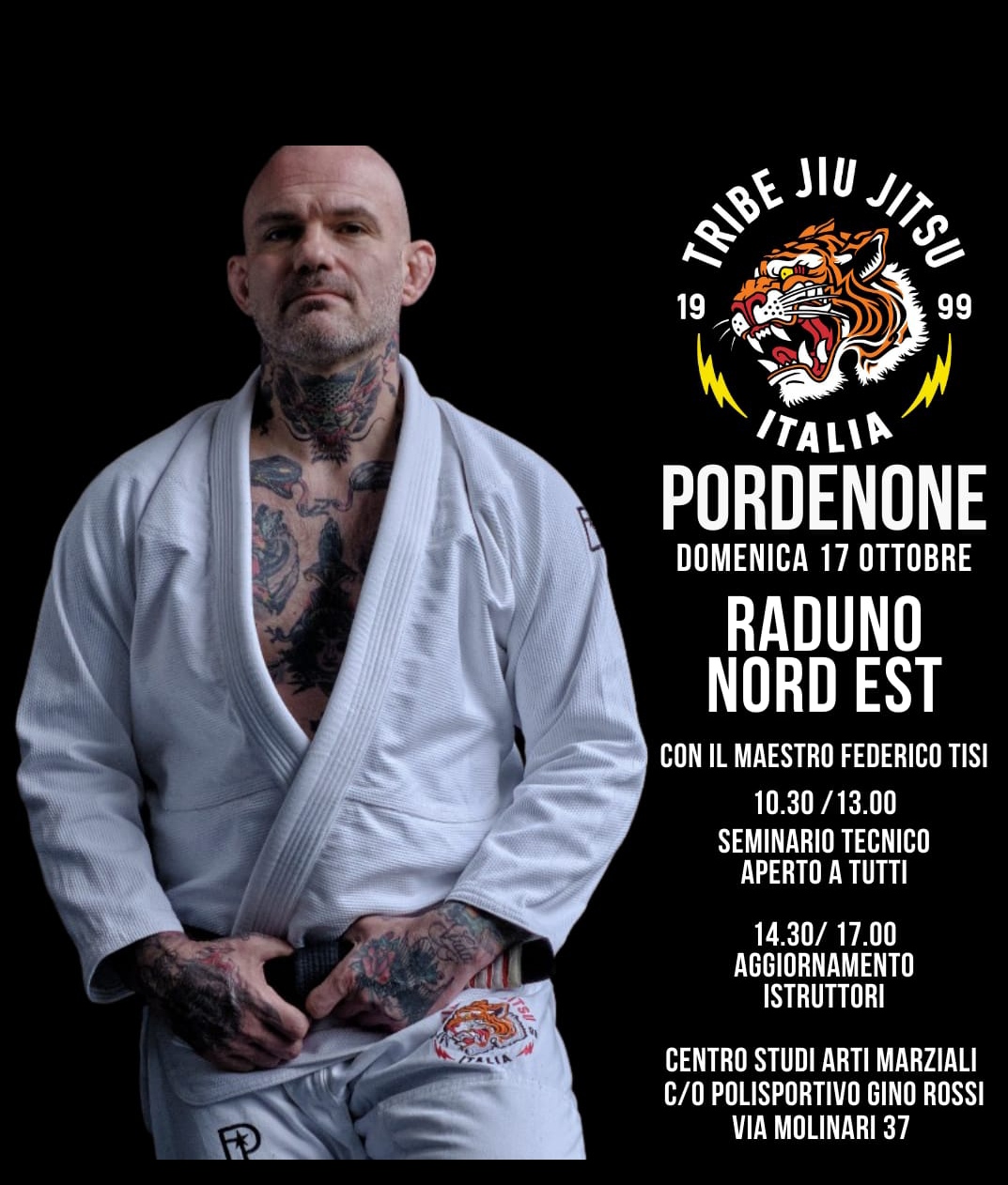 Federico Tisi a Pordenone! – ASD Centro Studi Arti Marziali
